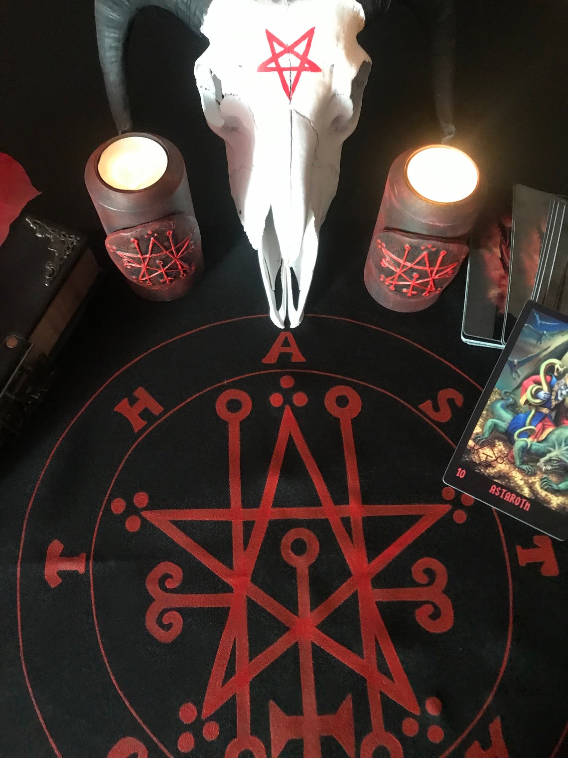 Astaroth Sigil Candlestick Goetia Demon Sigil Decor Occult - Etsy Australia