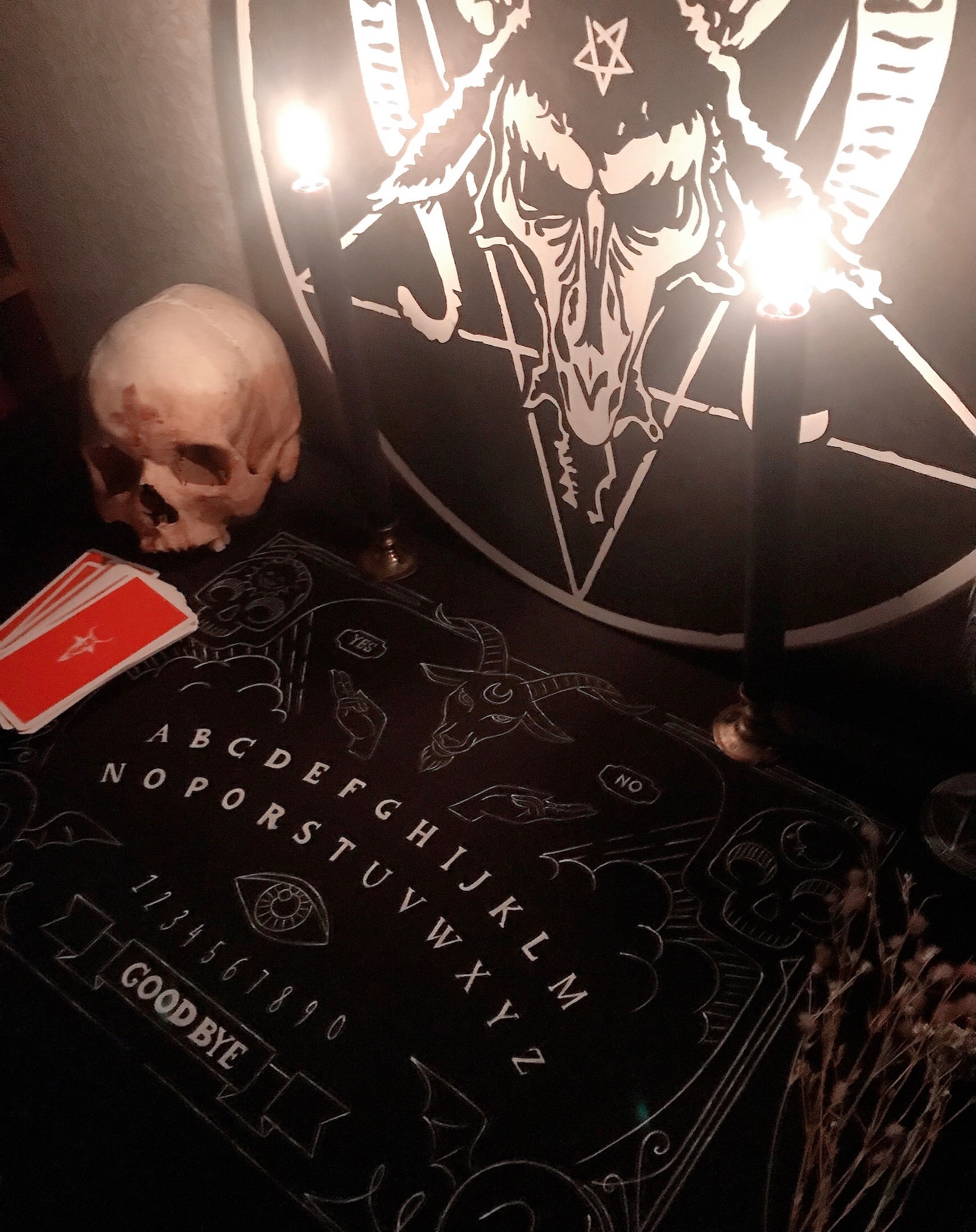 Ouija Satan Cloth Gothic Decor Witch Altar Occult Altar Altar - Etsy