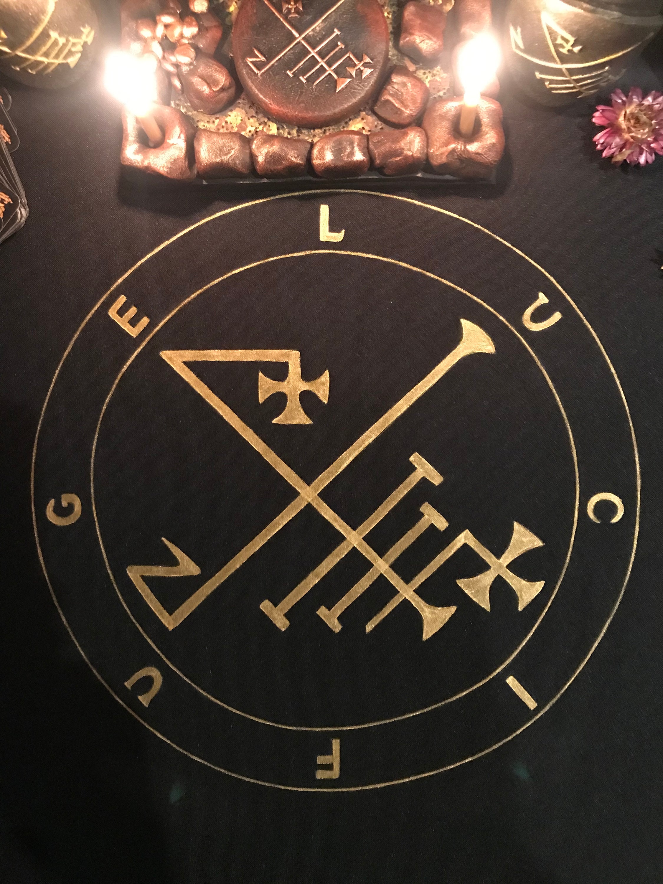 Lucifuge Rofocale Demon Ritual Altar Tablecloth - Etsy