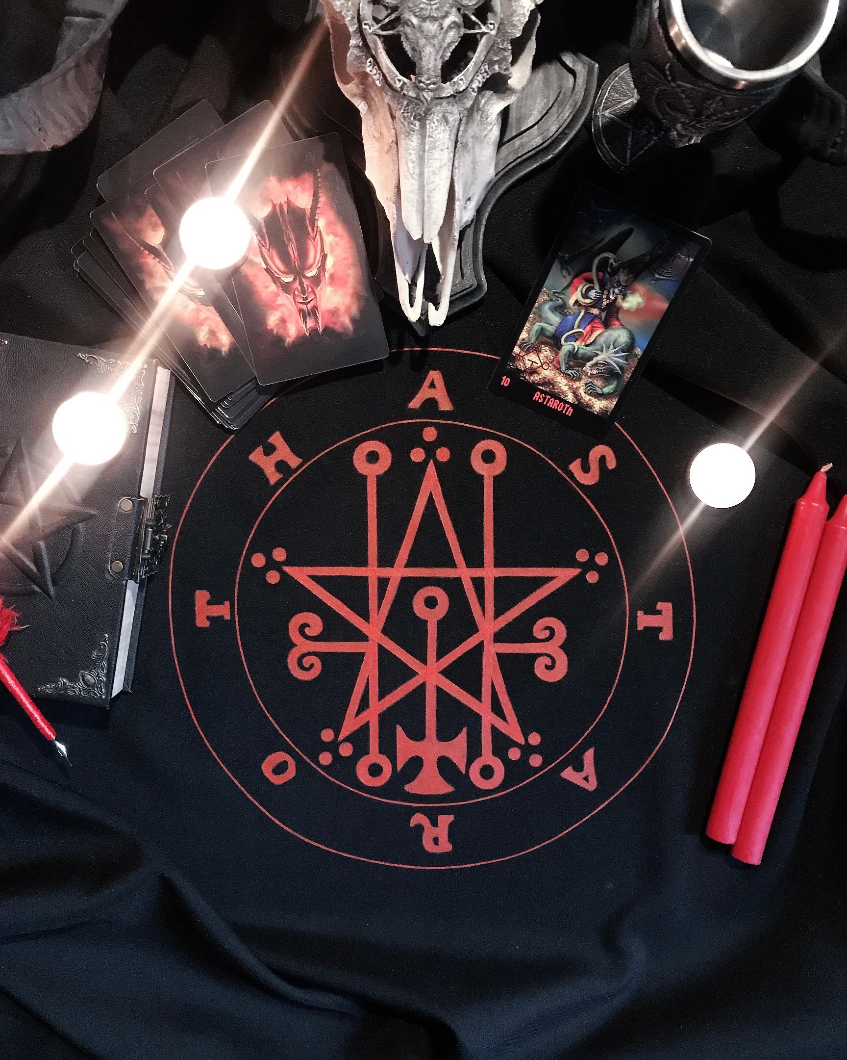Astaroth Tablecloth Goetia Demon Sigil Occult Altar Altar - Etsy UK