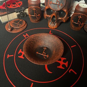 Lilith Offering Bowl Lilith Sigil Plate Witch Altar Altar Witchcraft ...