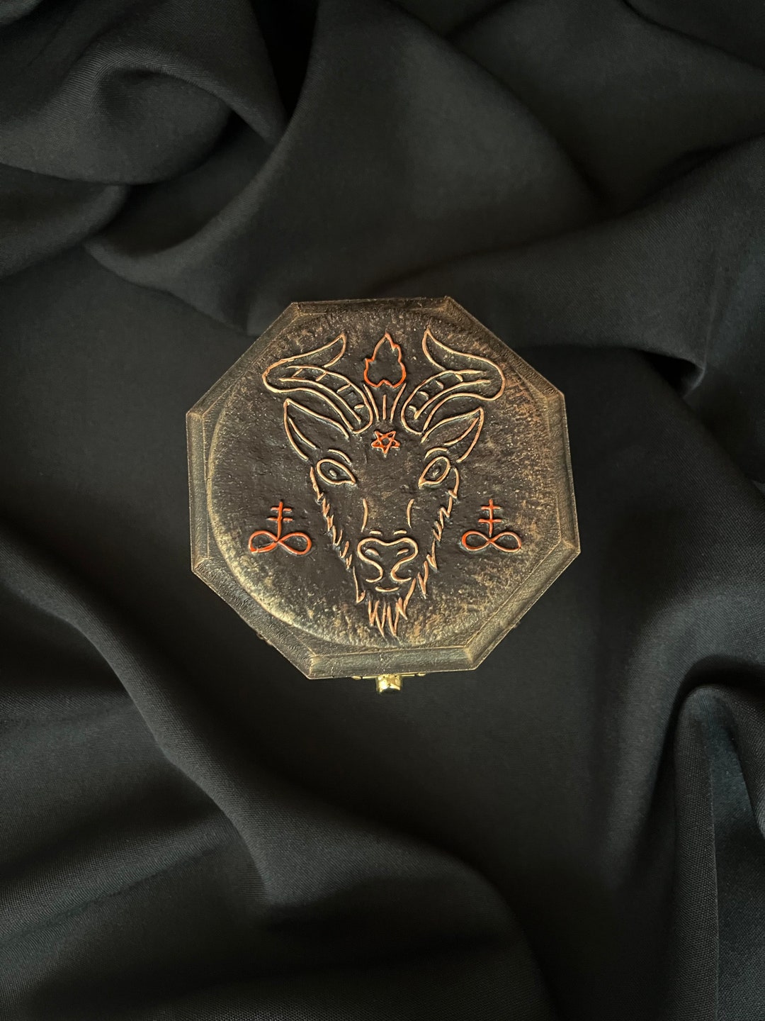 Baphomet Box Satan Decor Altar Tool Witchcraft Supplies - Etsy