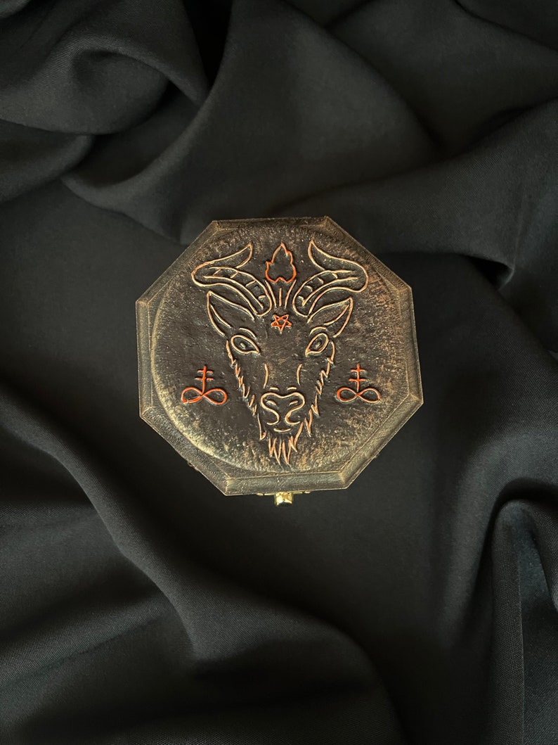 Baphomet Box Satan Decor Altar Tool Witchcraft Supplies - Etsy