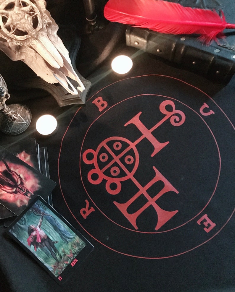 Buer Altar Cloth Goetia Demon Sigil Witch Altar Occult Altar - Etsy