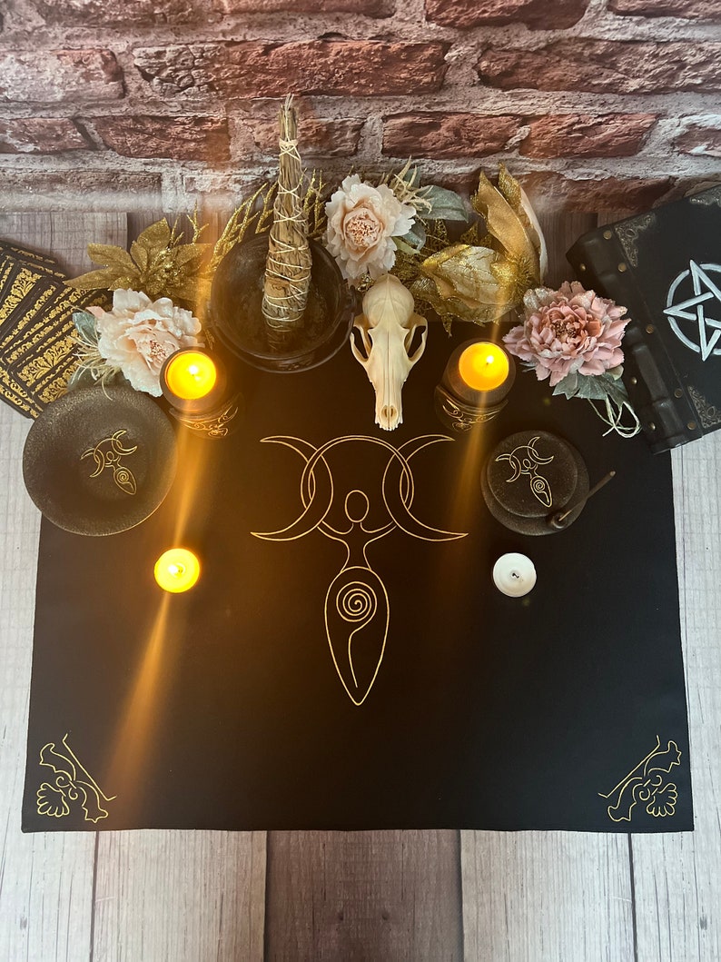 Spiral Goddess Cloth Moon Goddess Wicca Altar Tool Ritual - Etsy