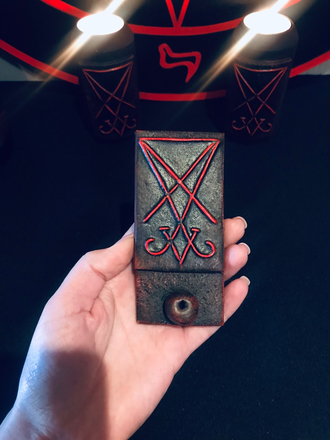 Lucifer Altar Ritual Incense Holder Demonology Occult Tool Witchcraft ...