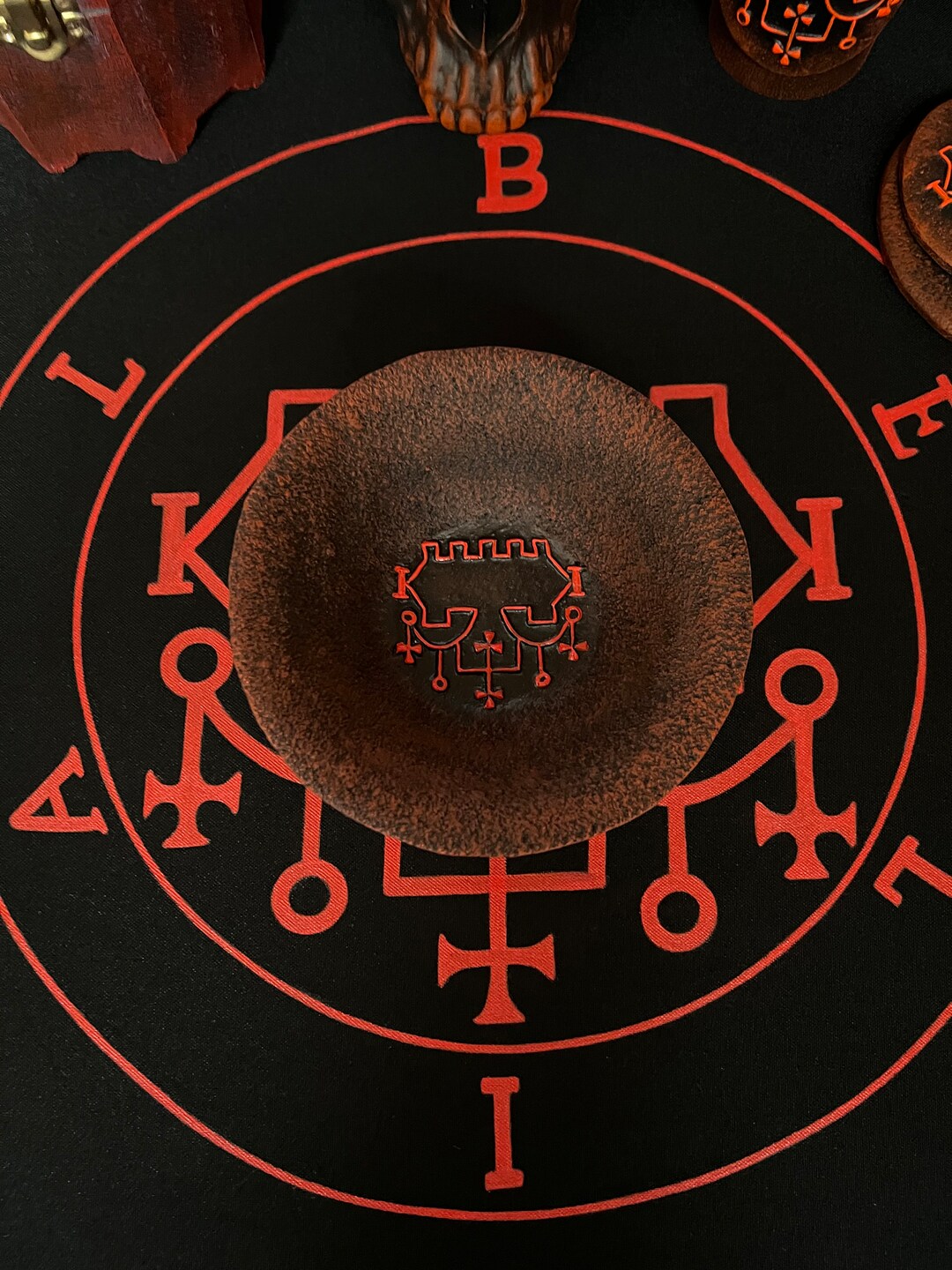 Belial Offering Bowl Goetia Demon Plate Ritual Altar Witchcraft ...