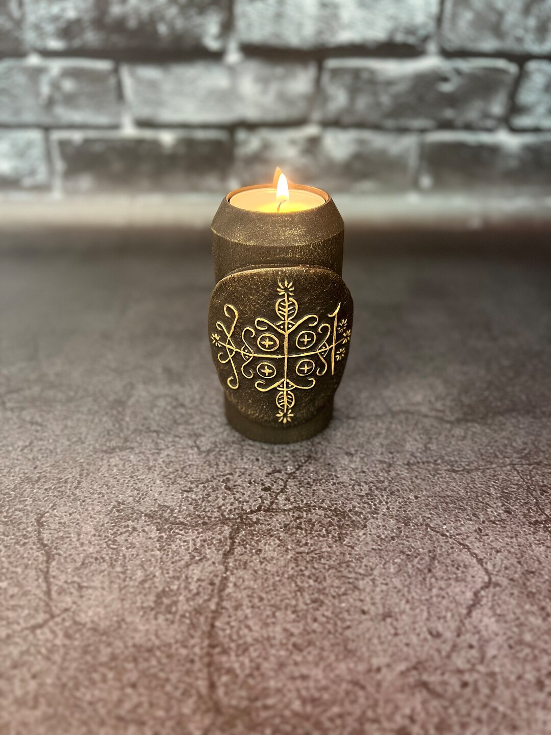 Papa Legba Voodoo Magic Altar Ritual Candlestick Witchcraft Supplies ...