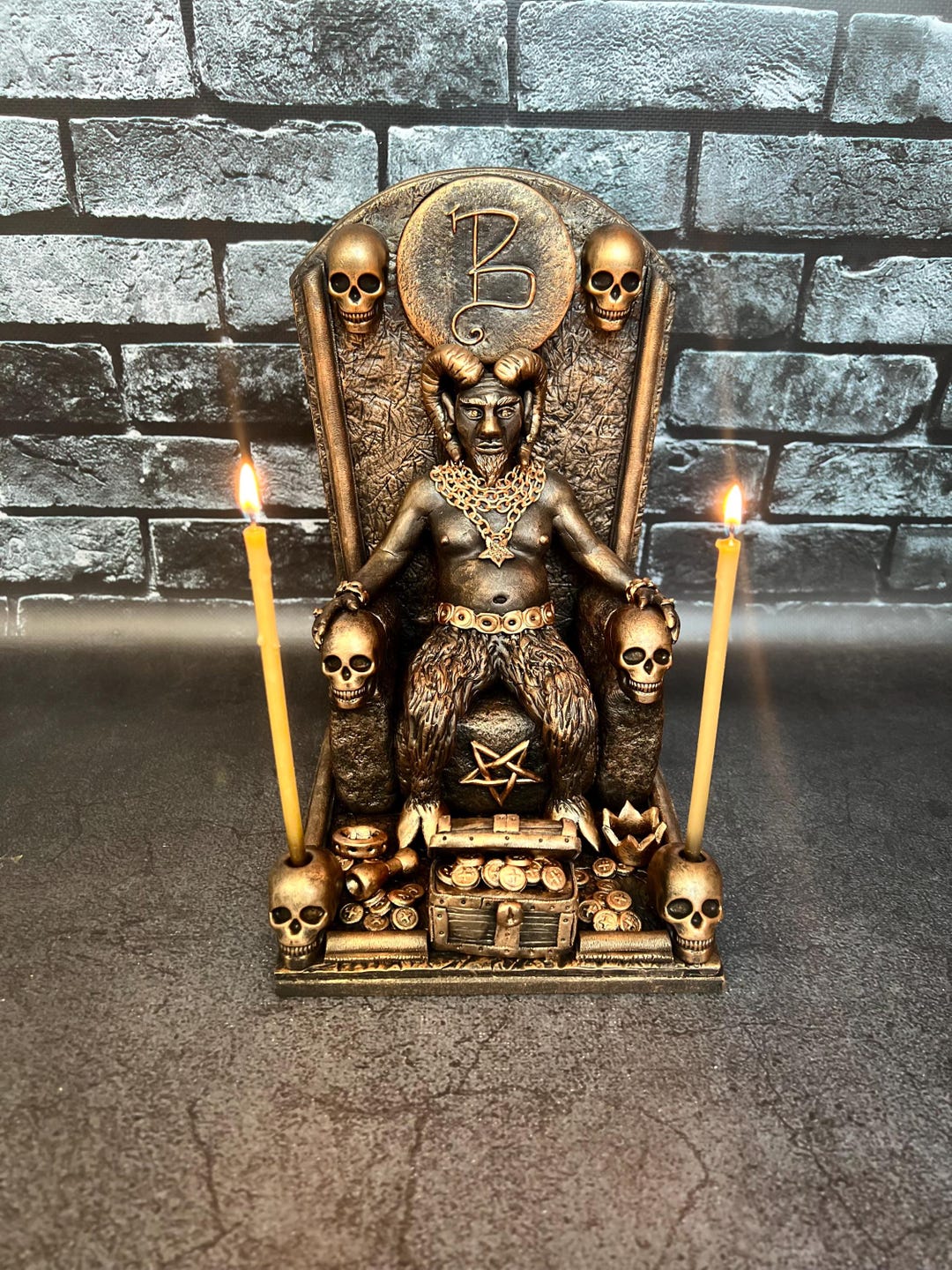 Mammon Demon Sigil Altar Ritual Statue Demonology Handcrafted Occult ...