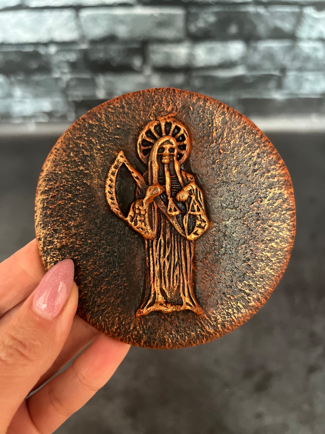 Santa Muerte Circle Death Altar Grim Reaper Witchcraft Supplies Sorcery ...
