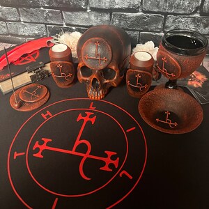 Lilith Sigil Altar Ritual Tablecloth Occult Tool Demonology Witchcraft ...