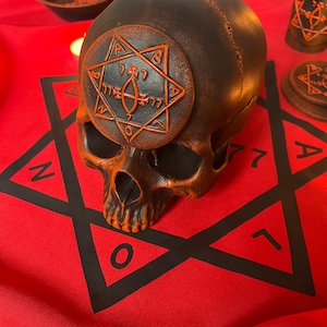 Babalon Skull Thelema Crowley Babalon Sigil Altar Tool Witch Home Decor ...
