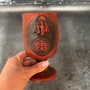 Baphomet Altar Cup Sulfur Sigil Goblet Satan Ritual Witchcraft Supplies ...