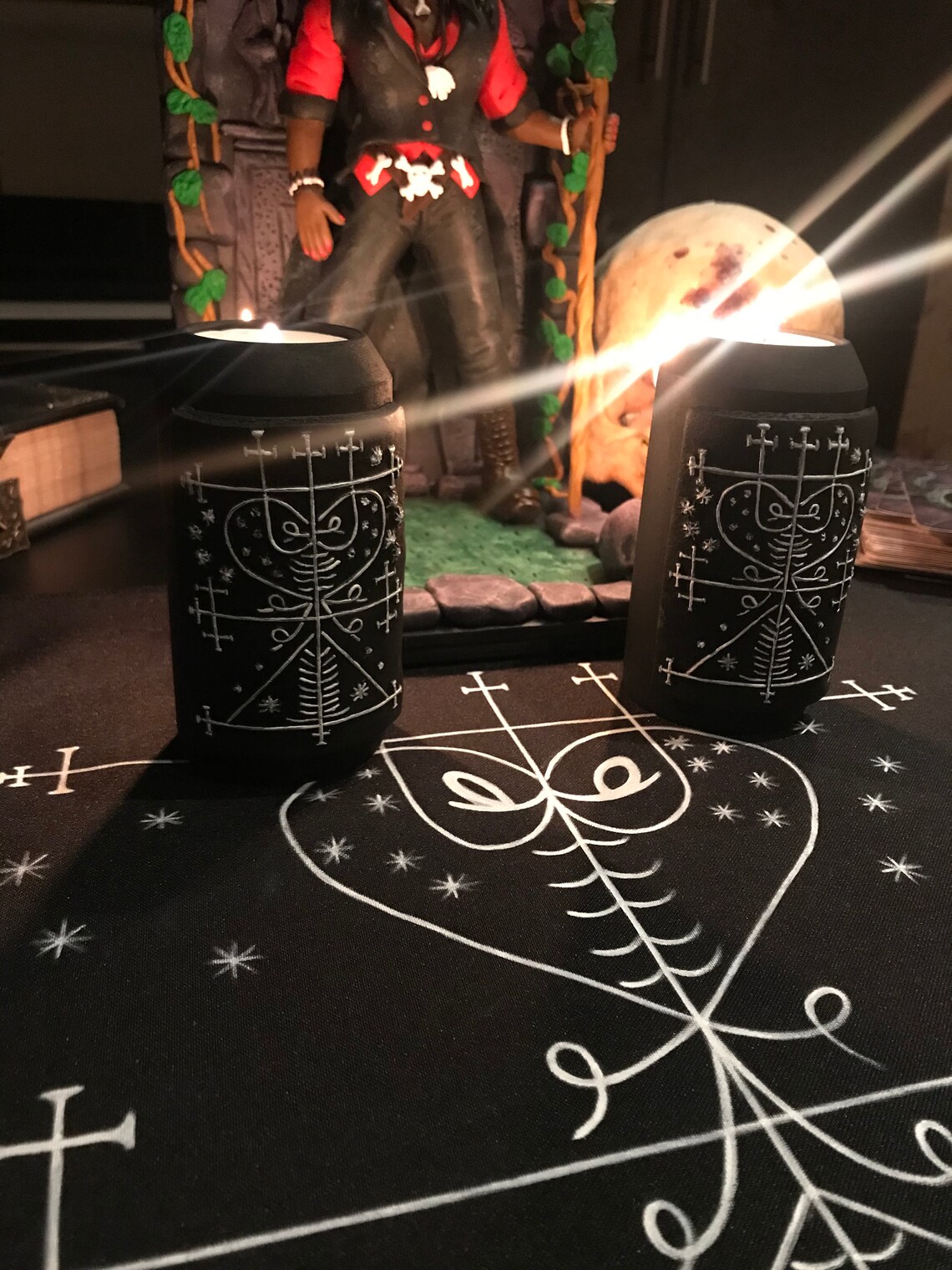 Maman Brigitte Candlestick Voodoo Ritual | Etsy