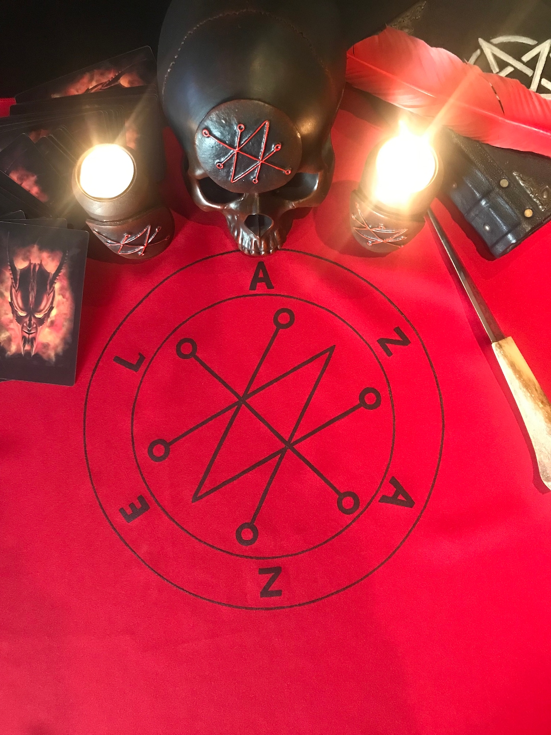 Azazel Sigil Altar Tablecloth - Etsy Australia