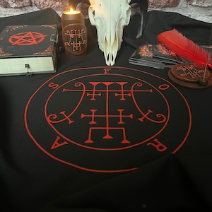 Foras Tablecloth Goetia 72demon Sigil Solomon Demonology Occult Altar ...