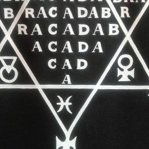 Abracadabra Symbol Altar Tablecloth Ritual Decor Witchcraft Supplies ...