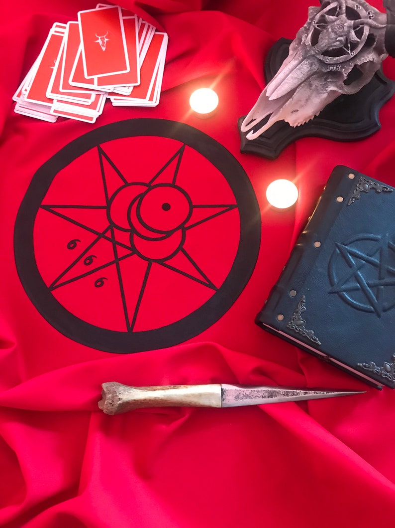 Thelema Altar Cloth Altar Sigil of the Beast 666 Tool - Etsy