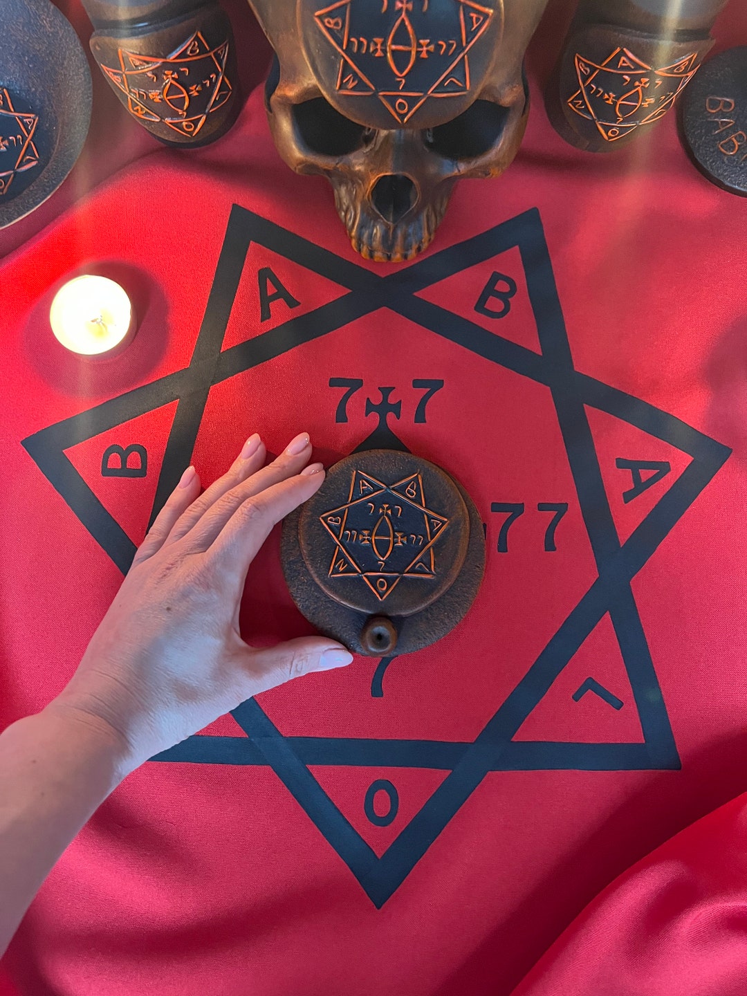 Babalon Thelema Incense Holder – Aleister Crowley Censer for Witchcraft ...