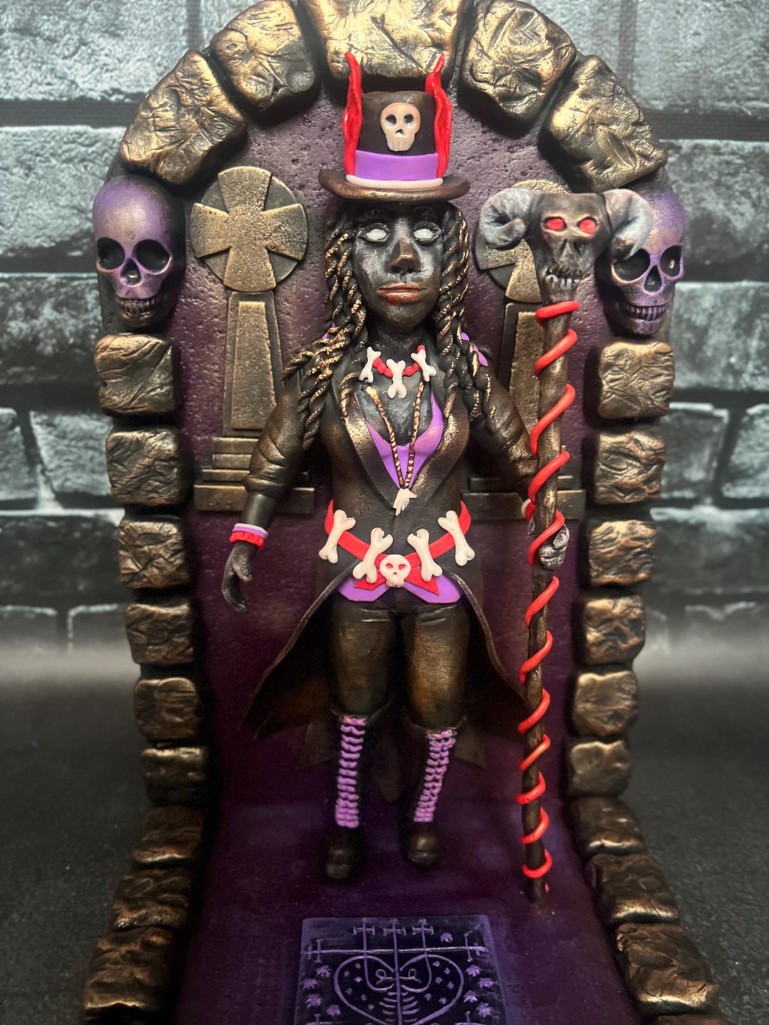 Maman Brigitte Ritual Altar Statue Voodoo Decor Occult Tool Witchcraft ...