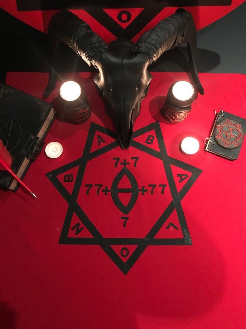 Babalon Tablecloth Thelema Crowley Babalon Sigil Altar Tool - Etsy
