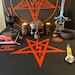 Anton Lavey Ritual Tablecloth Altar Cloth Pentagram Satanism Home Decor ...
