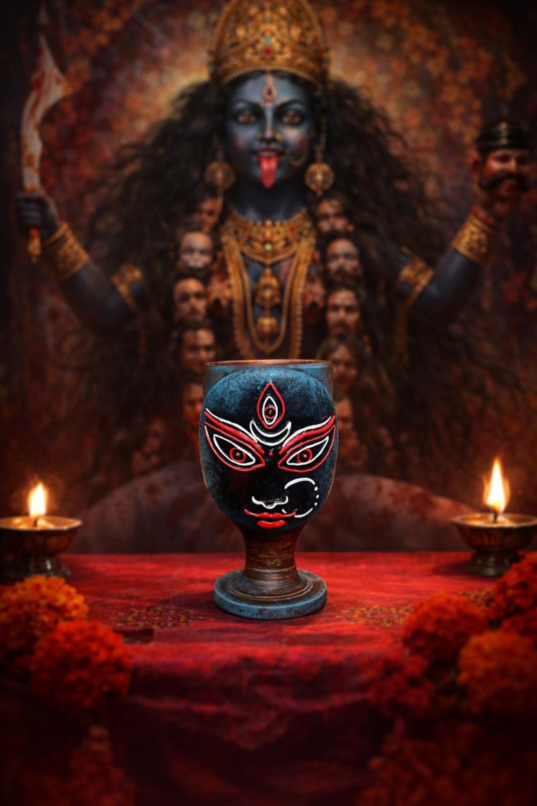 Kali Hindu Goddess Altar Ritual Cup - Etsy