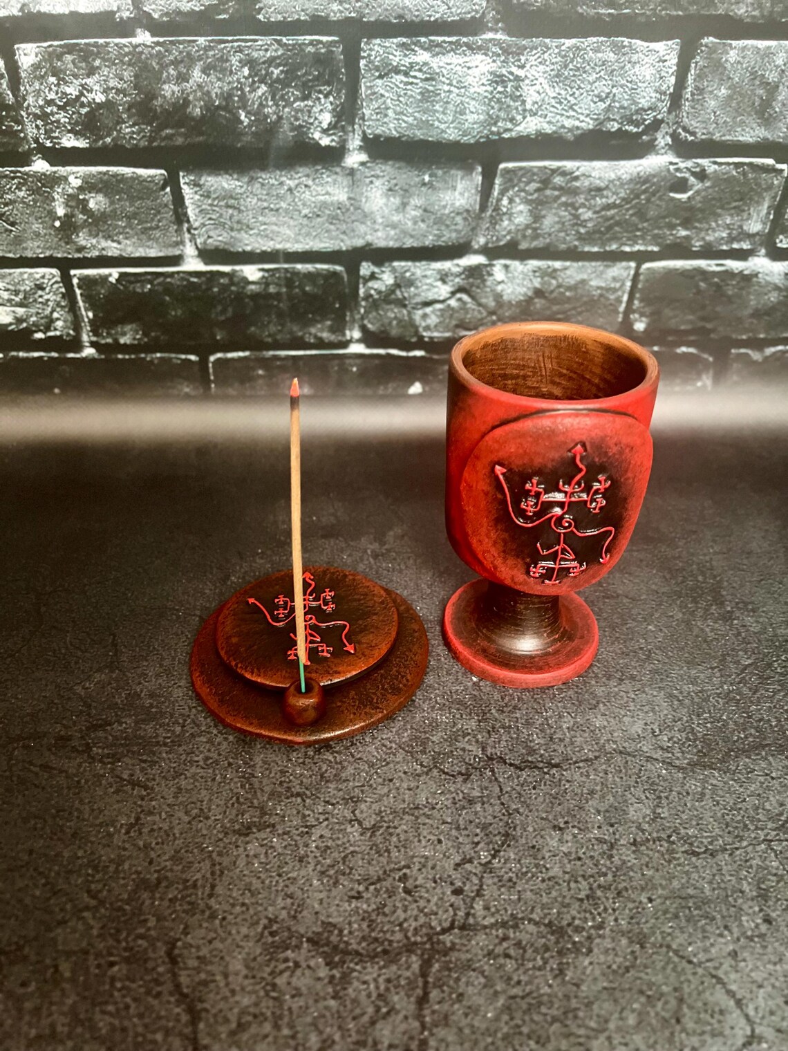 Pazuzu Sigil Occult Altar SET - Etsy