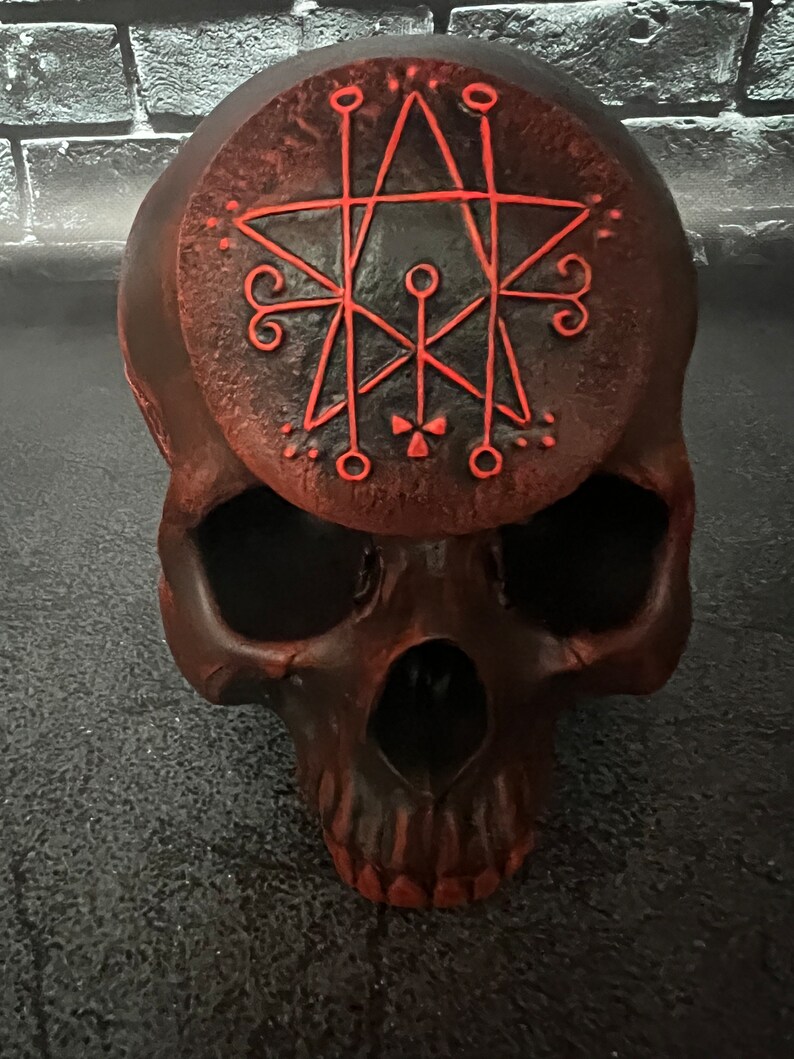 Astaroth Skull Goetia Demon Sigil Ritual Altar Occult Altar - Etsy