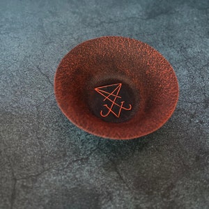 Lucifer Offering Bowl Witch Home Decor Altar Plate Witchcraft Supplies ...