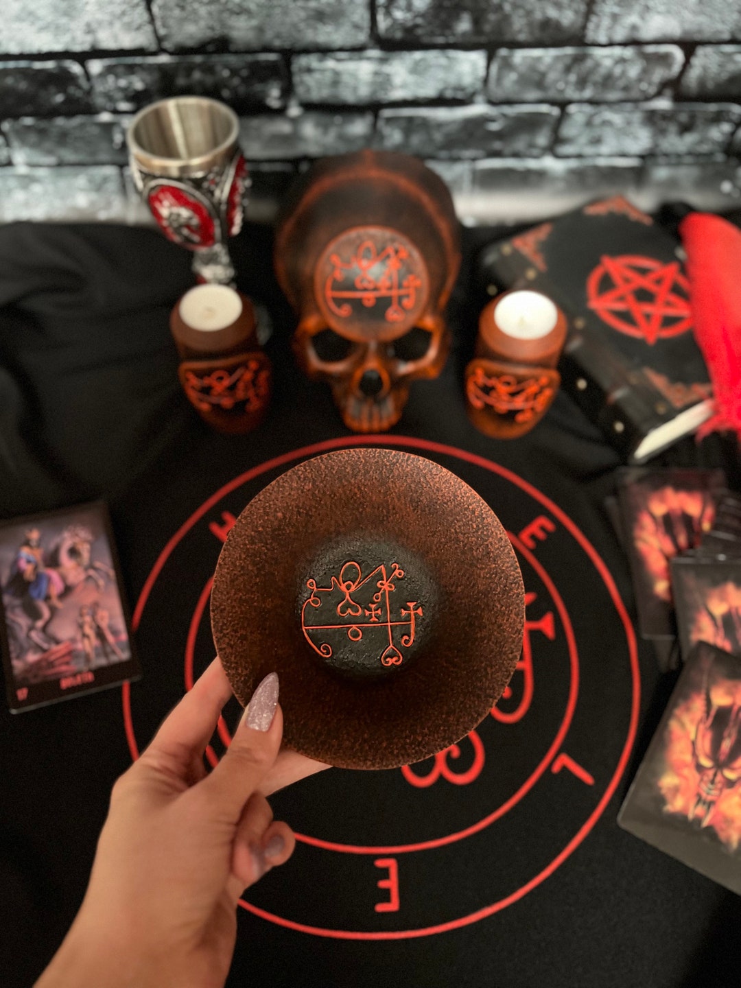 Sigil de Beleth Goetia, bol d'offrandes d'autel de démons, outil de ...