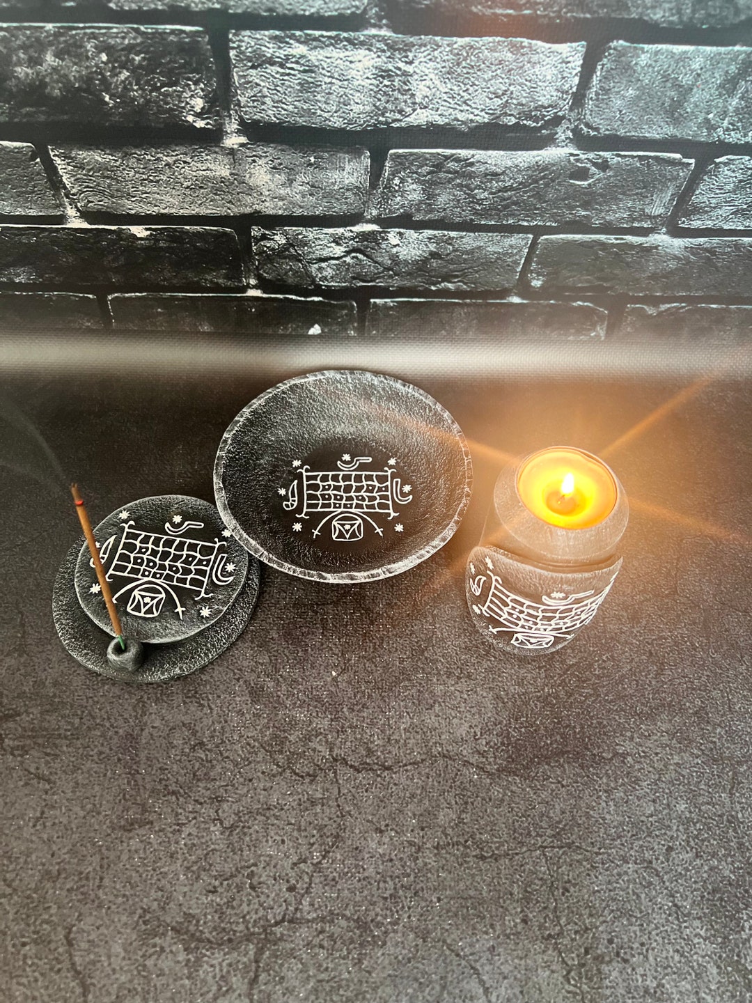 Kouzen Zaka Veve SET Altar Voodoo Magic Ritual Tool Witchcraft Supplies ...