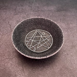 Necronomicon Offering Bowl Altar Plate Witchcraft Supplies Sorcery - Etsy