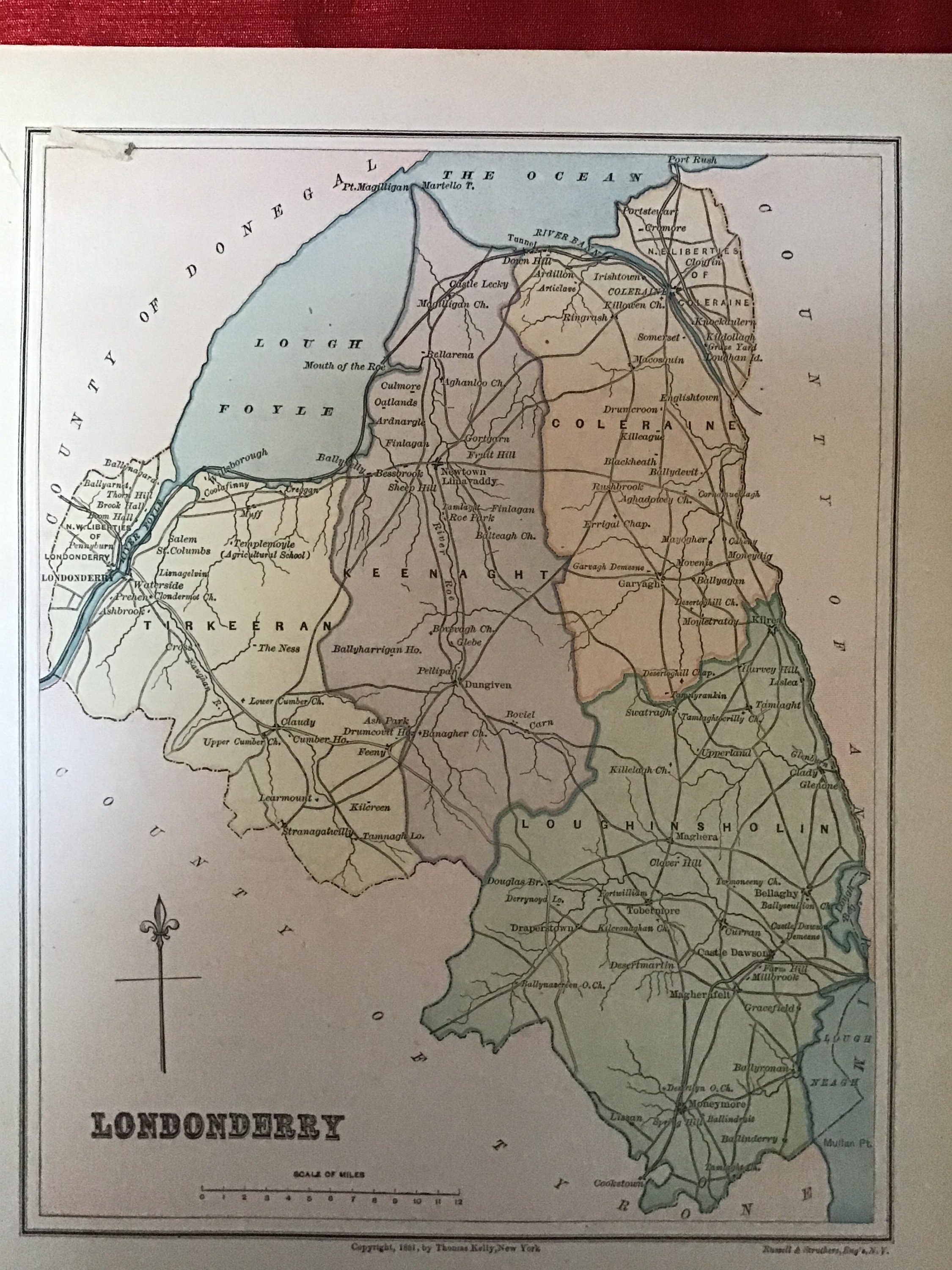 Antique Map County Clare Antique Map Londonderry Old Irish Maps Thomas ...