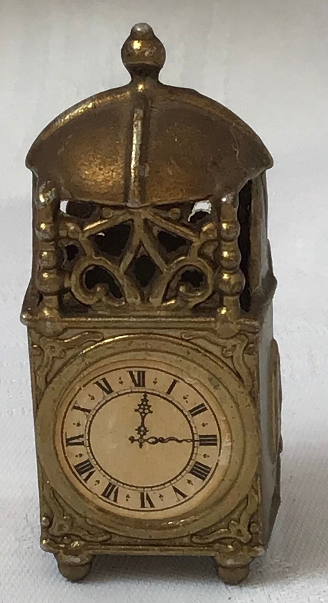 Miniature Mantel Clock Dolls House Miniature Collection Dolls House ...