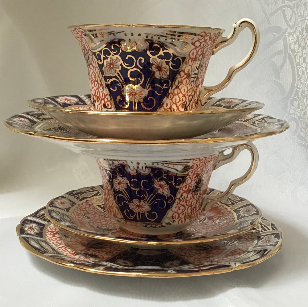 Tea Cups, Two Saucers, Two Plates Paladin China E Hughes Fenton ...