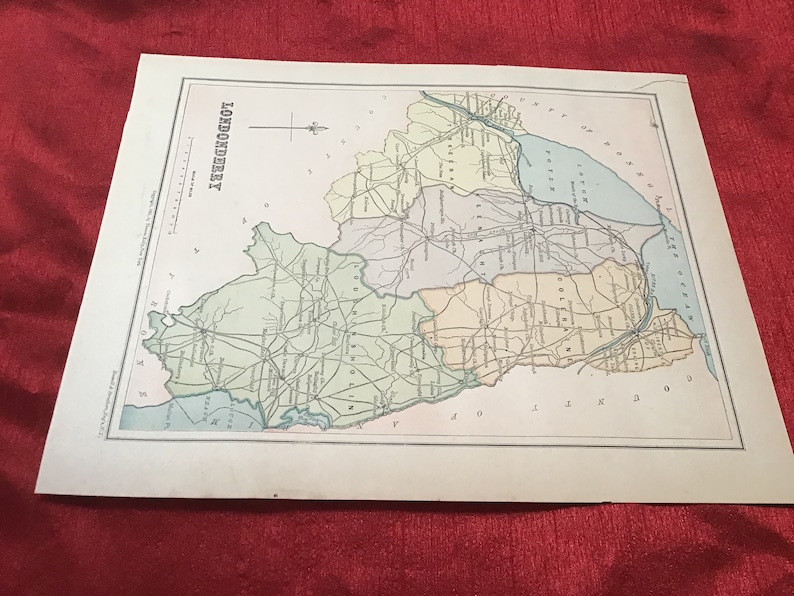 Antique Map County Clare Antique Map Londonderry Old Irish Maps Thomas ...
