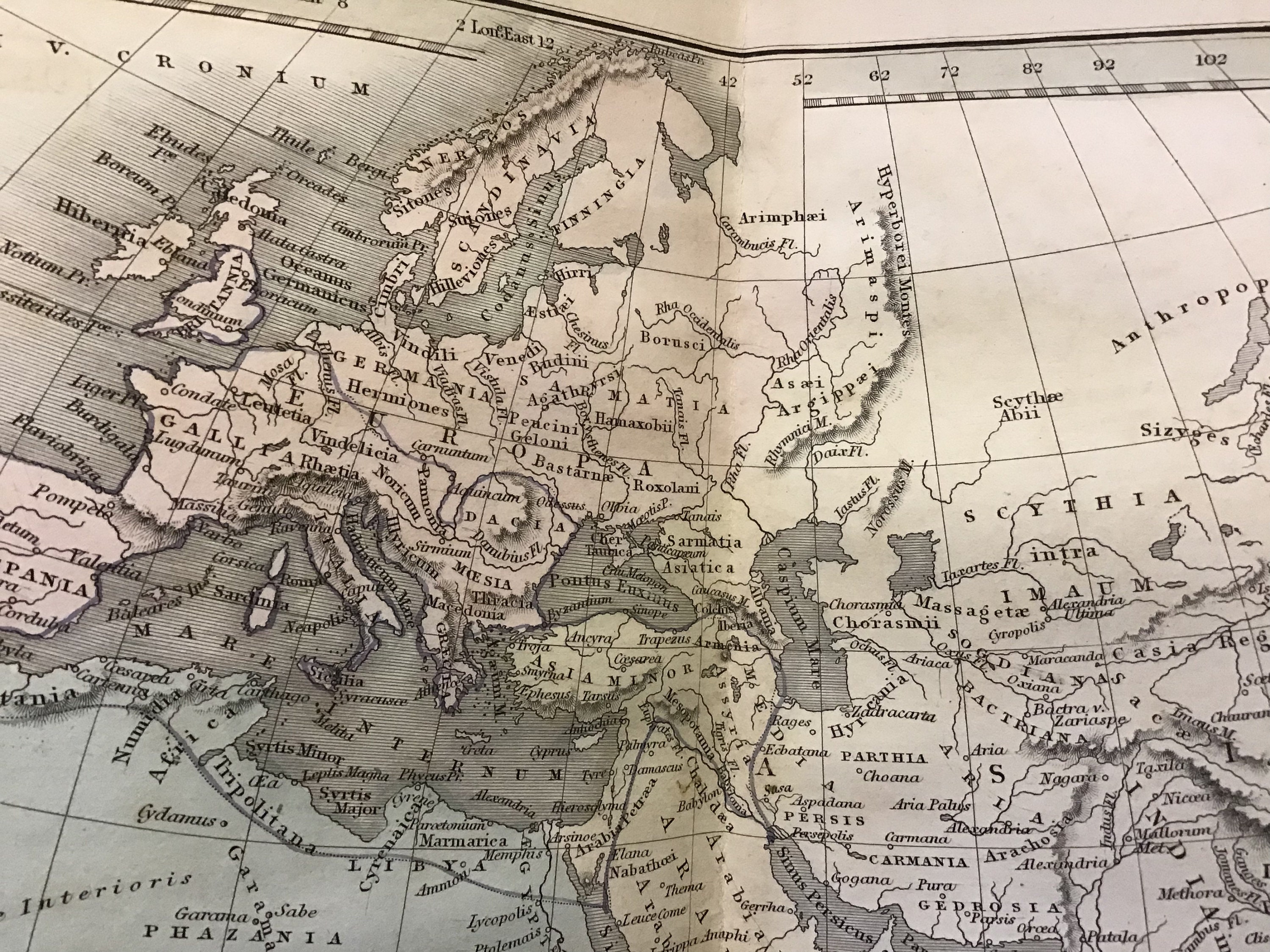 Rare Antique Prints Cartography Map the Known World 1851 - Etsy