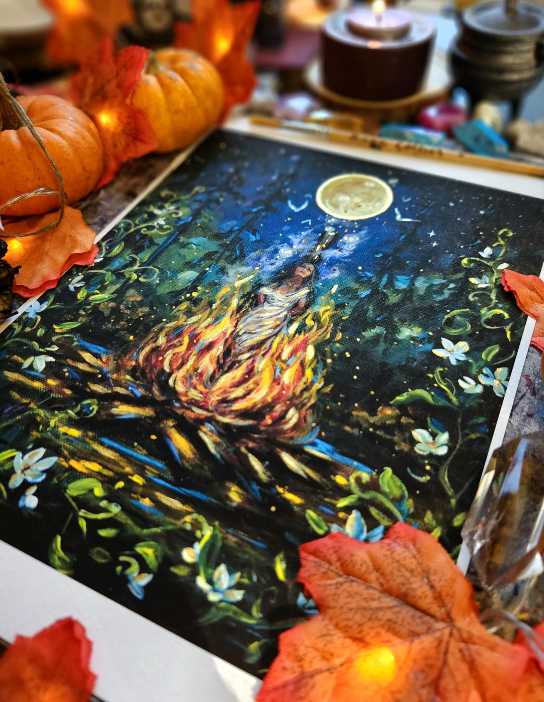 Her Eternal Soul, PRINT, Burning Witch Art, Divine Feminine, Soul Art ...