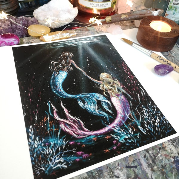Print Mermaid - Etsy