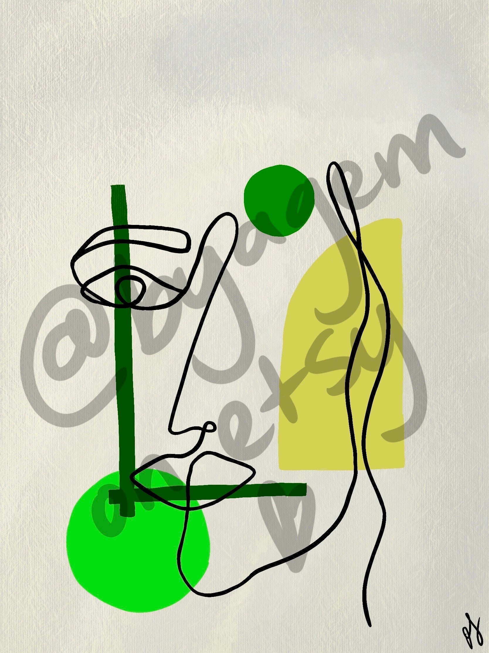 Line Art Print - Etsy