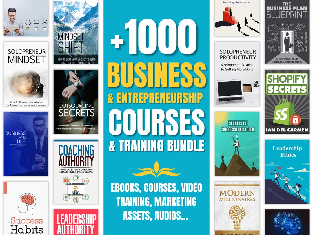 1000+ Business & Entrepreneurship Courses Bundle | Ebooks, Video ...