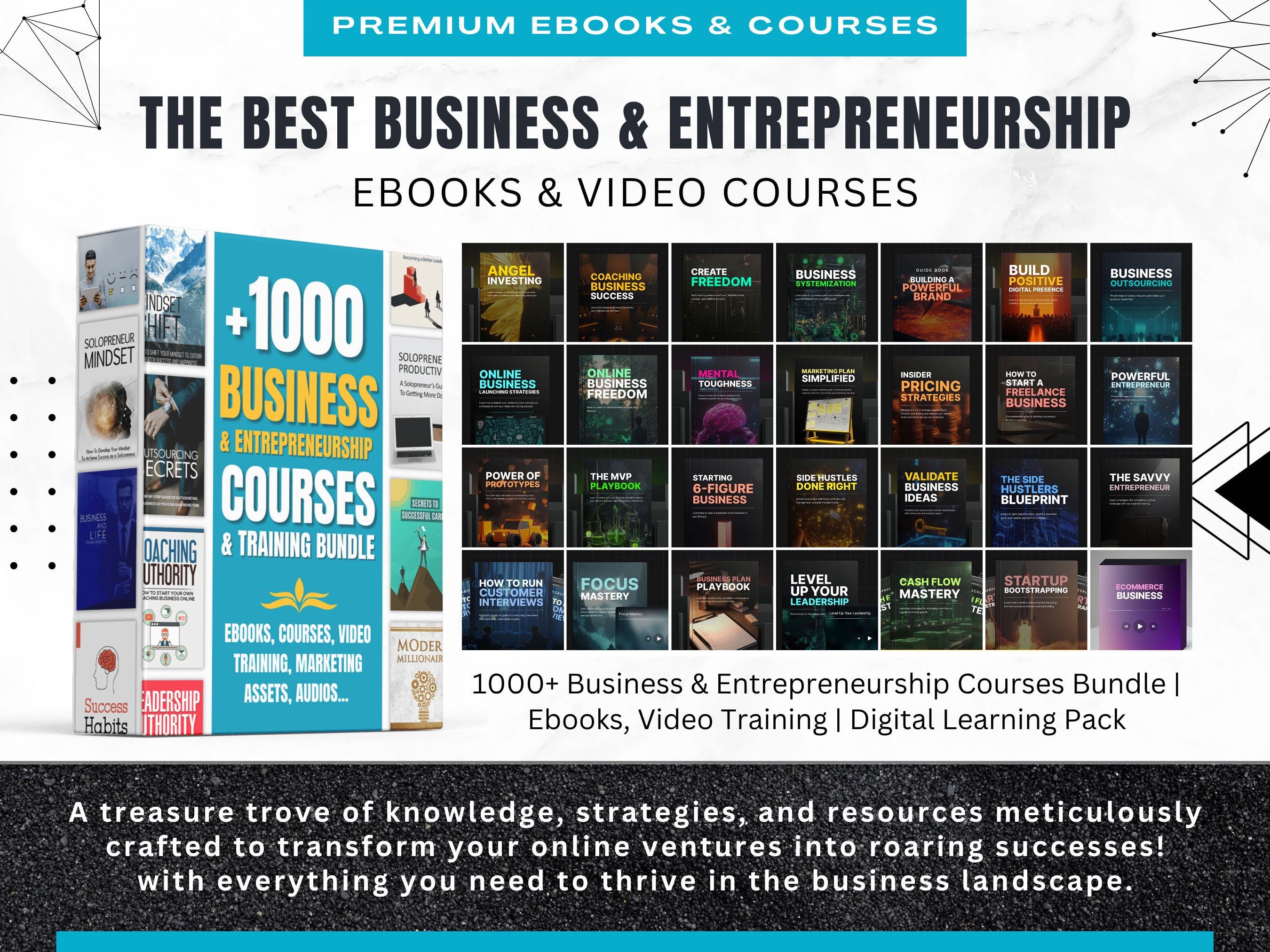 1000+ Business & Entrepreneurship Courses Bundle | Ebooks, Video ...
