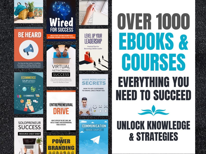 1000+ Business & Entrepreneurship Courses Bundle | Ebooks, Video ...