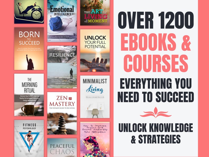 1200+ Self-improvement Courses Bundle | Ebooks, Video Training ...