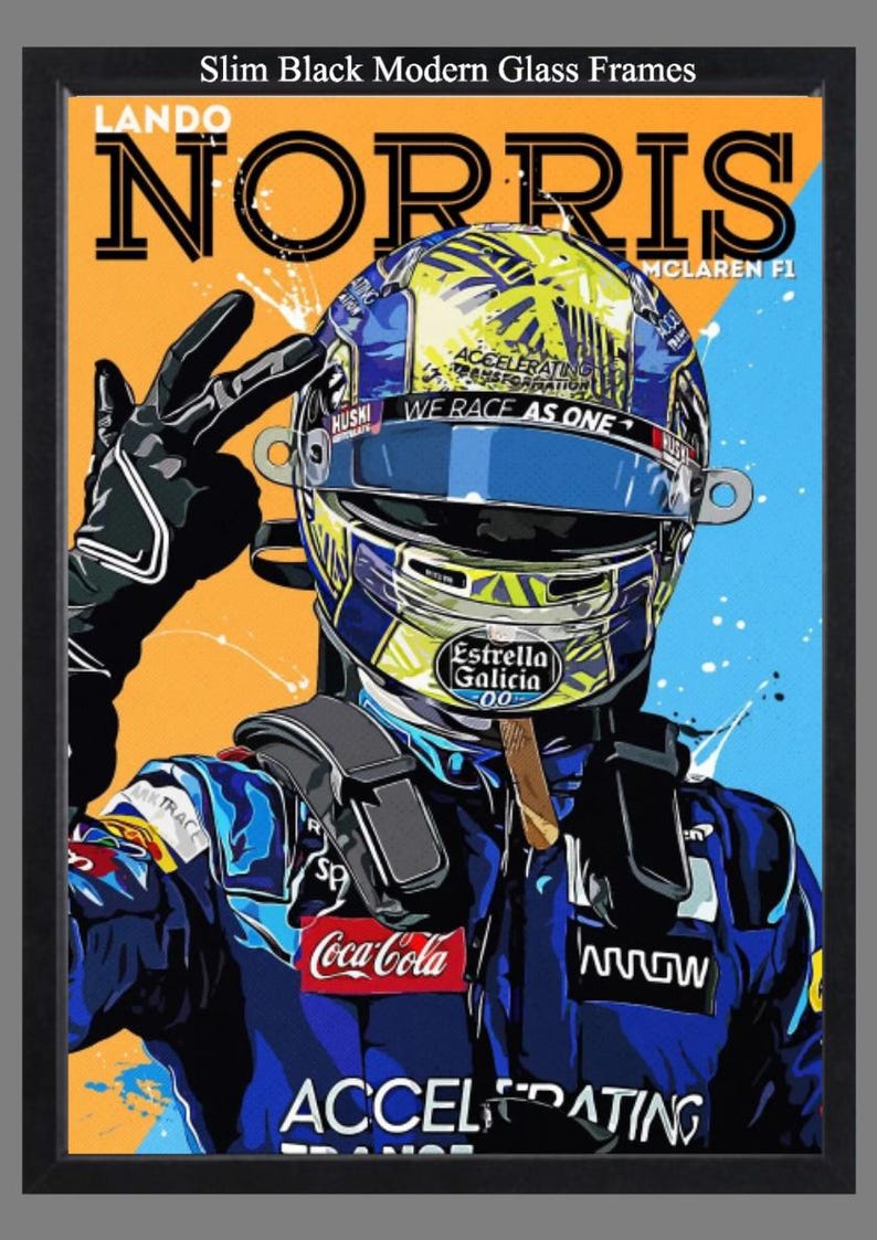 Lando Norris F1 Motor Racing Wall Art Poster Print - Etsy