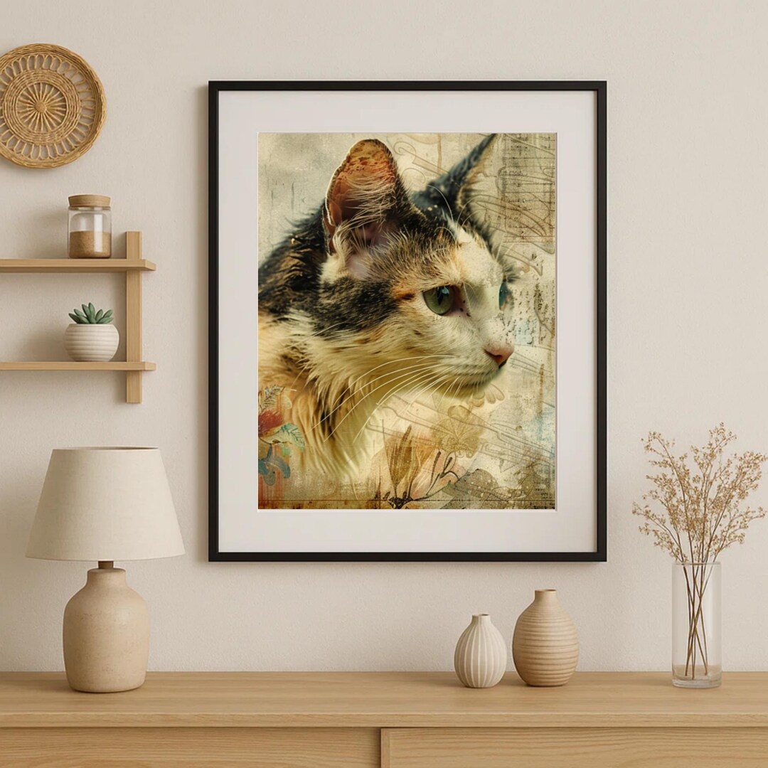 Tabby Cat A3 & A4 Watercolour Wall Art Print - Etsy