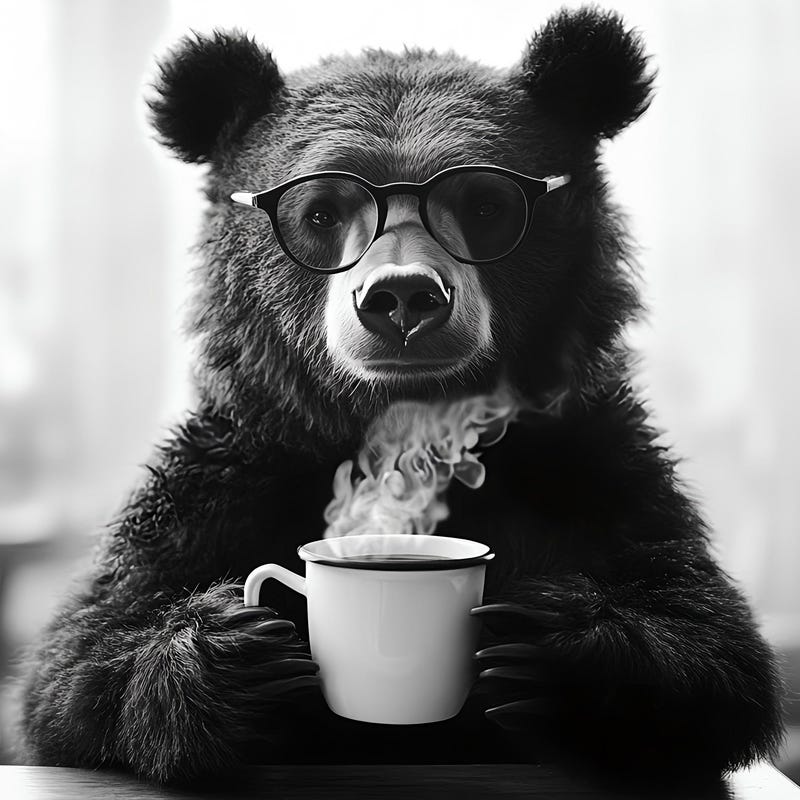 Bear on Toilet Sign - Etsy UK