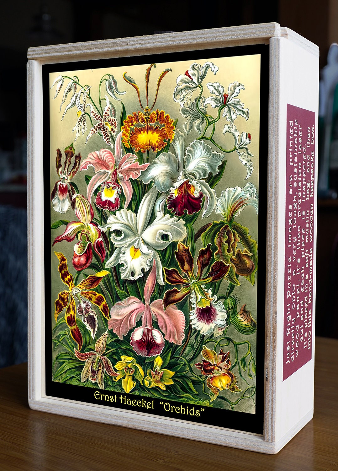 Haeckel's Orchids - Wooden Jigsaw Puzzle - 13" X 19" - 247 Pieces - Etsy