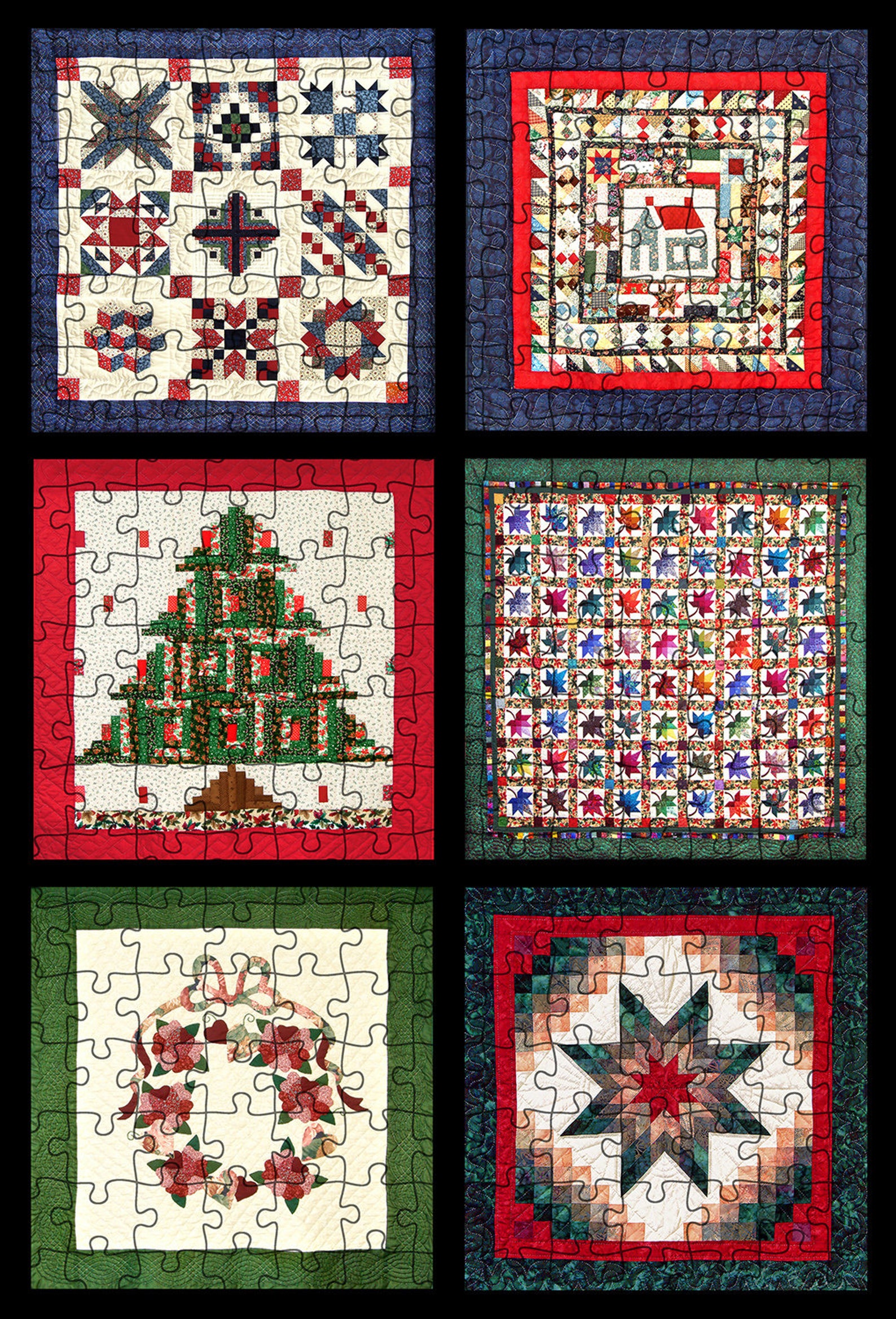 Quilts - Wooden Jigsaw Puzzle - 13" X 19" - 247 Pieces - Etsy